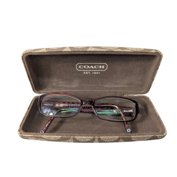 Coach | Accessories | Coach Eyeglasses Frames Only Nuala 29 Burgundy ...